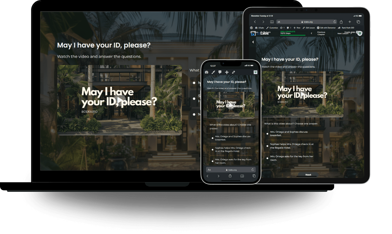 Front Desk English Training